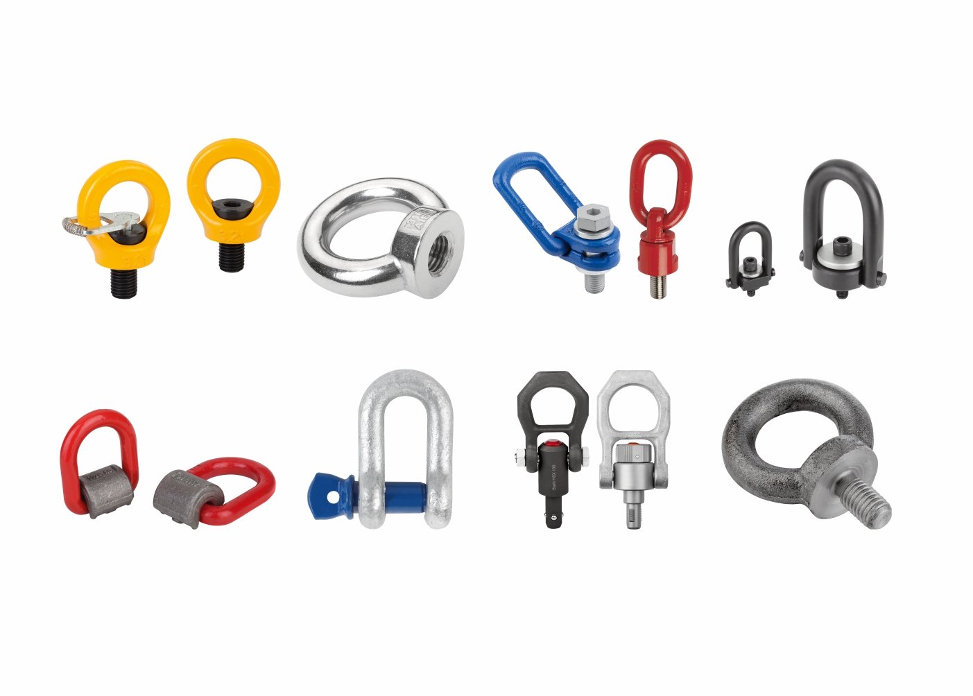 Ring bolts and hoist rings