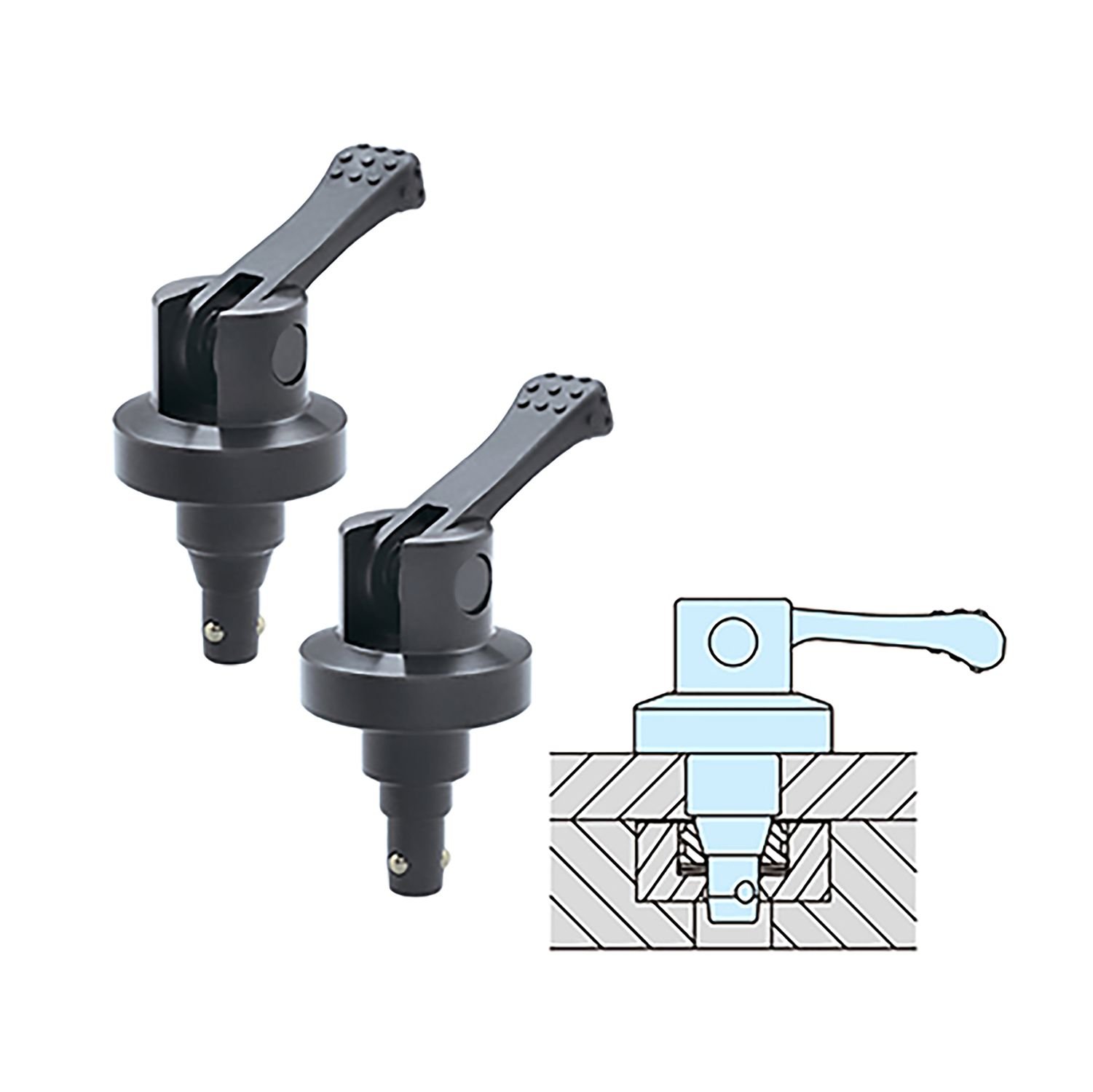 ONE-TOUCH CLAMPING LOCATORS CP731 - Steel-Smith