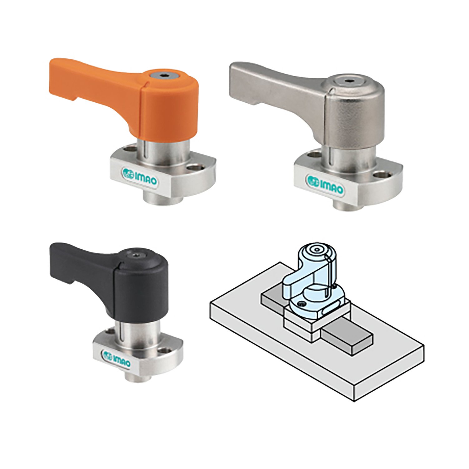 ONE TOUCH PUSH LOCK CLAMPS QCPS - Steel-Smith