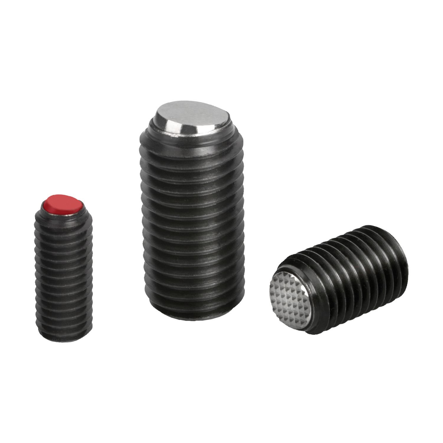 K0383 Ball-end thrust screws without head with flattened ball - Steel-Smith