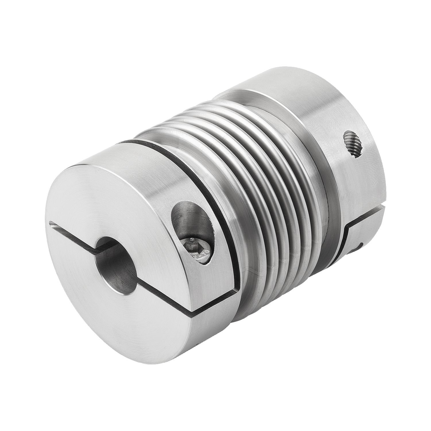 K1883 Metal bellows couplings with clamp hubs, stainless steel - Steel ...