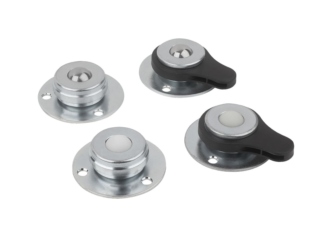 K1734 Ball transfer units steel with lockable ball