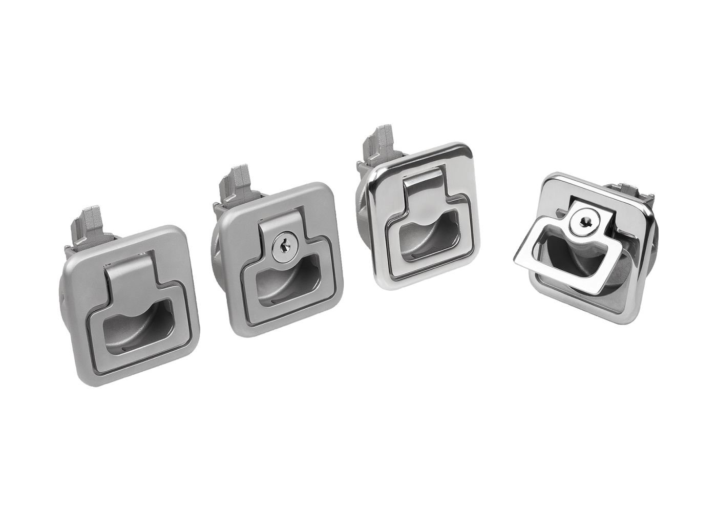 K1850 Snap locks stainless steel with grip, fold-down