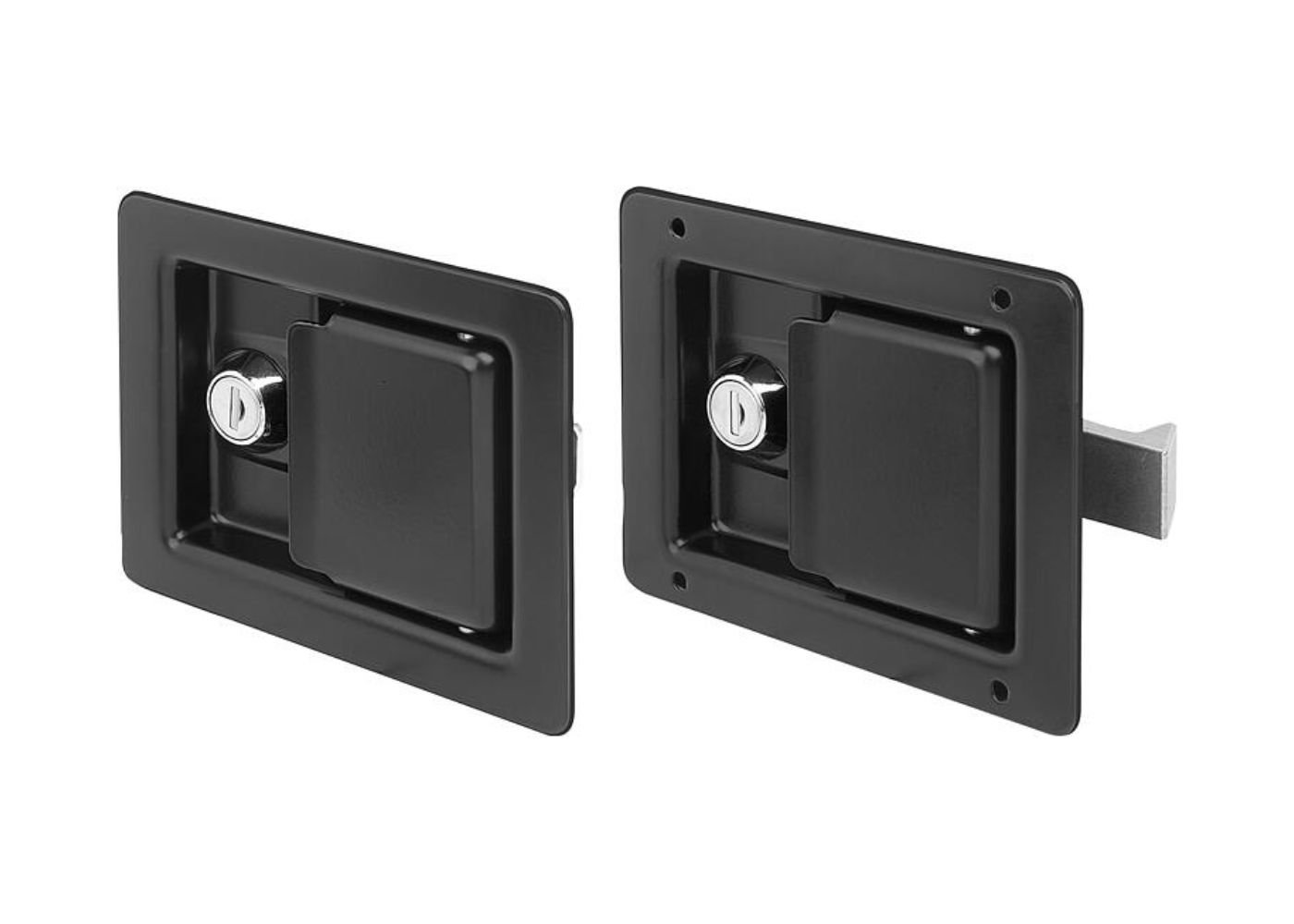 K2489 Snap locks, steel, with fold-down grip