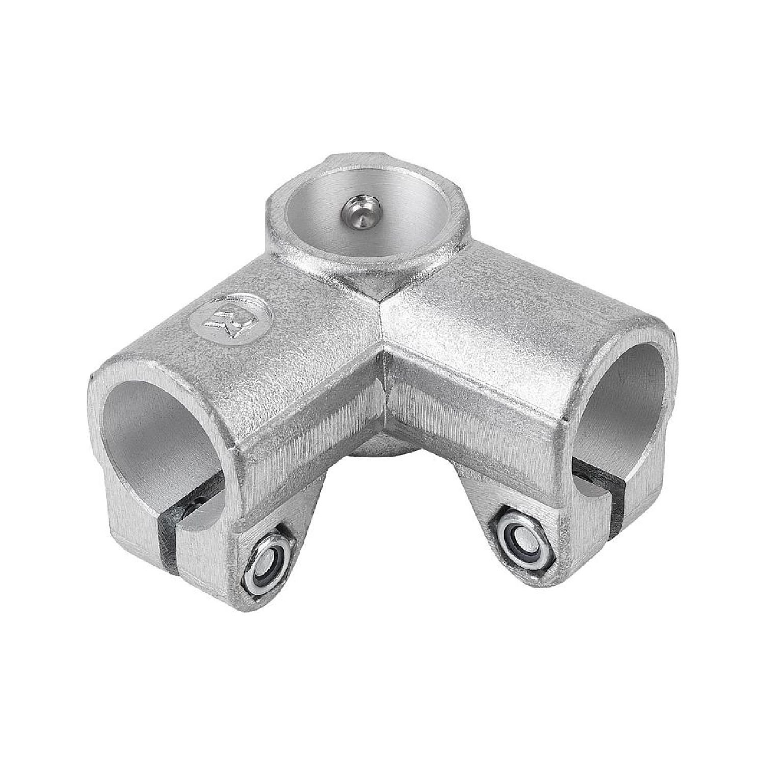 K0476 Tube clamps right-angle aluminium - Steel-Smith